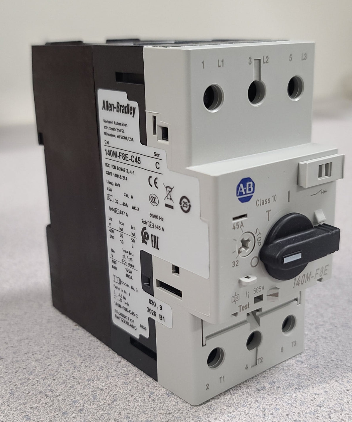 Allen-Bradley 140M-F8E-C45 MPCB 32 - 45 Amp Size F Frame Size ...